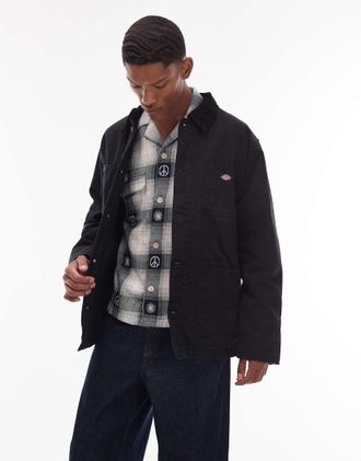 Dickies Chore - Veste doubl&eacute;e en toile - Noir