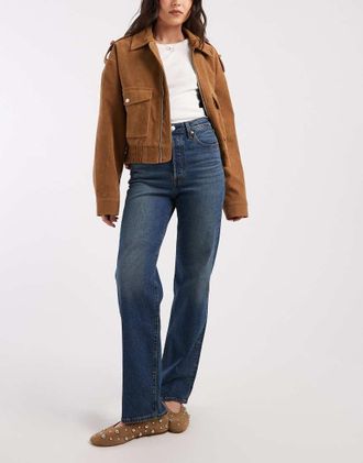 Levi's Ribcage - Straight Jeans in Dunkelblau