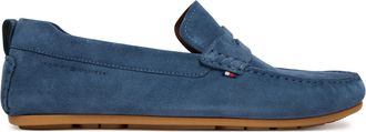 Tommy Hilfiger Mokassins Tommy Hilfiger Core Hilfiegr Suede Driver FM0FM05789 Blau