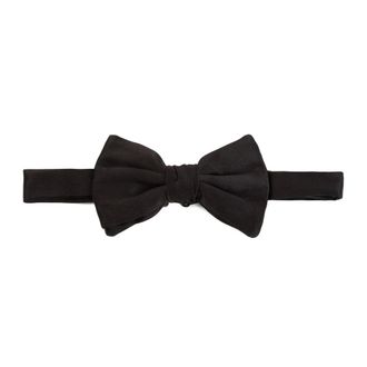 Giorgio Armani Homme, Accessoires, Noir, Taille: ONE Size Papillon en Soie Noire Accessoires Homme