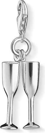 Thomas Sabo Thomas Sabo Damen Charm-Anhänger Gläser Champagner Charm Club 925 Sterling Silber 1288-001-12