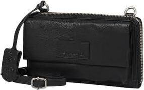 Burkely Soft Skylar Phone Wallet Wide, Femme, Noir, Taille Unique
