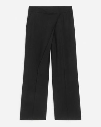 Arket Lockere Hose Mit Wickeldetail -Schwarz