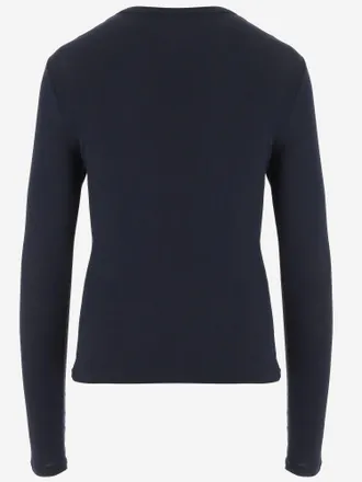 Vince Womens Sweater Stretch Modal Navy