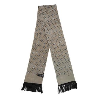 Dolce & Gabbana Skulls Seidenfoulard mit Fransen - - Accessories - Herren - Grau - ONE SIZE
