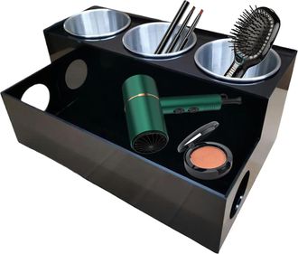 Generic Organizer f&uuml;r Haarwerkzeuge - Badezimmer-B&uuml;rstenhalter, Organizer und Halter f&uuml;r Frisurenwerkzeuge aus Acryl | B&uuml;rstenhalter f&uuml;r Ba Styling Organizer