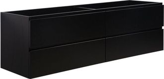 Badplaats Meuble sous lavabo Angela 160cm - Badplaats - noir mat - Armoire
