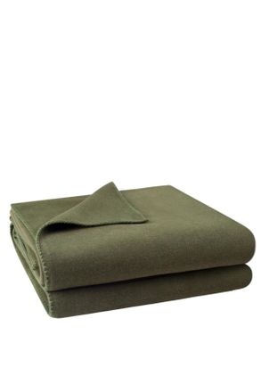 Zoeppritz Fleecedecke zoeppritz since 1828, Olivgr&uuml;n, Gr&uuml;n, Textil, Uni, 160x200 cm, pflegeleicht, Kettelrand, Wohntextilien, Decken, Fleecedecken