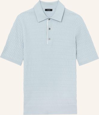 Reiss Reiss Strick-Poloshirt Era blau