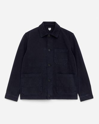 Arket Overdyed-Overshirt Aus Twill -Blau
