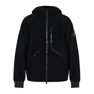 Stone Island Homme, Vestes, Noir, Taille: XL Veste Panno Ratinato