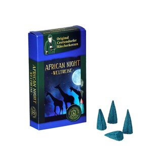 Rudolphs Schatzkiste Crottendorfer R&auml;ucherkerzen 1701 Original African Night 20 St&uuml;ck Gr&ouml;&szlig;e M