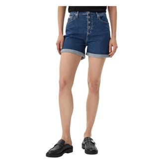 Calvin Klein Jeans Femme, Shorts, Bleu, Taille: W25 Shorts en Coton Bleu avec Poches