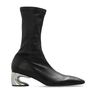 Jil Sander Leder-Stiefeletten - - Shoes - Damen - Schwarzk - 36 EU