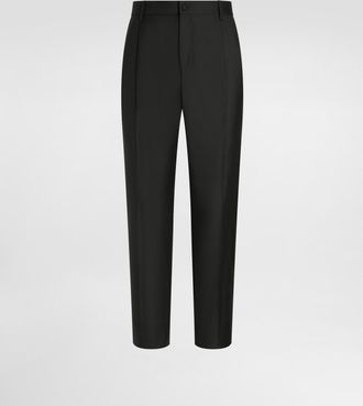 Dolce & Gabbana Virgin Wool Trousers - Mann Hosen Und Shorts Green 54