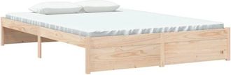 vidaXL Cadre de lit Bois massif 140x200 cm