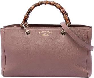 Gucci Pre-owned Bamboo Shopper Satchel - Femme - Pre-owned - Rose - Taille: ONE Size