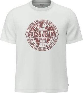 Guess T-shirt droit col rond imprim&eacute; en coton
