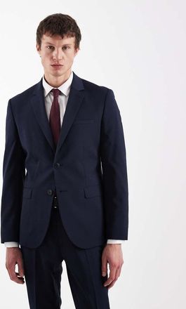 HUGO BOSS HUGO Red - Arti Hesten - Schmal geschnittene Anzugjacke in Dunkelblau, Kombiteil