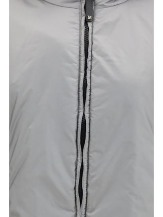 Max Mara Womens Hooded Padded Jacket Steel Outer: Polyester