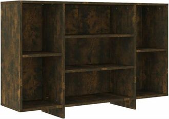 vidaXL Buffet Ch&ecirc;ne fum&eacute; 120x30x75 cm Agglom&eacute;r&eacute;