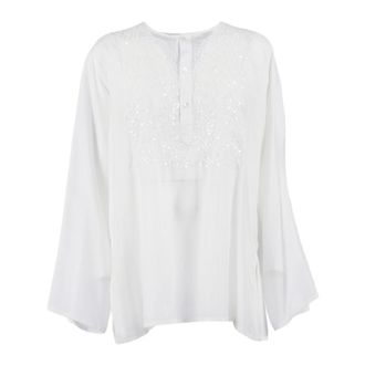 P.A.R.O.S.H. P.a.r.o.s.h., Femme, Blouses et Chemises, Blanc, Taille: 38 FR Blusa