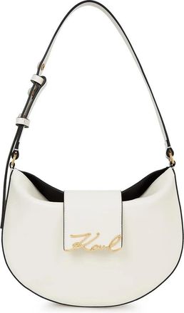 Karl Lagerfeld Hobo Bags - K/Signature Mond-Tasche - Gr. unisize - in Weiß - für Damen
