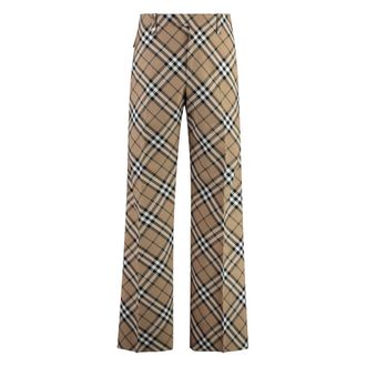 Burberry Homme, Pantalons, Beige, Taille: M Pantalon en m&eacute;lange de laine
