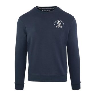 Aquascutum Sweatshirt f&uuml;r Herren, Rundhalsausschnitt (Marine)