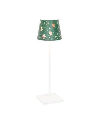 Zafferano Lampe Poldina Pro avec Cover, Lampe de Table Rechargeable et Sans Fil avec Contrôle Tactile, Lampe dExtérieur, Dimmer 2200-3000 K, Hauteur 38 cm, Coul