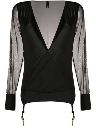 Maison Close blouse Madame R&ecirc;ve - Noir