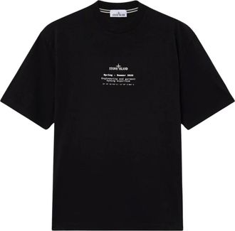 Stone Island Homme, Tops, Noir, Taille: XL SS Tee