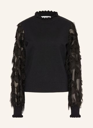 Rino&Pelle Rino & Pelle Pullover Janique Im Materialmix schwarz