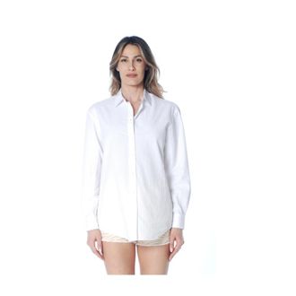 MC2 Saint Barth Femme, Blouses et Chemises, Blanc, Taille: 36 FR Chemise Brigitte