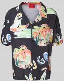 HUGO BOSS Relaxed Fit Freizeithemd mit 1/2-Arm