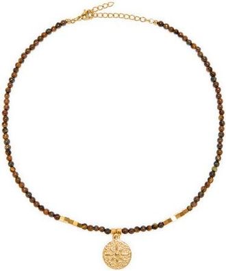 Au Printemps Paris Collier en pierre de gemmes