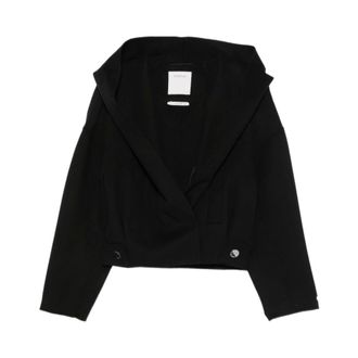 Sportmax Damen, Jacken, Schwarzk, SGr&ouml;&szlig;e