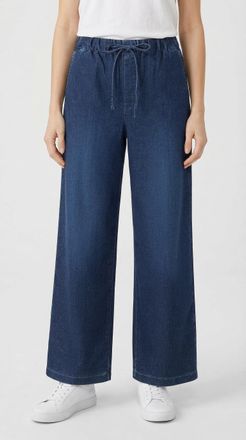 MAC Broeken Weite Jeans MAC WIDE EASY, Damen, Gr. 38, L&auml;nge 32, schwarz cobalt blau used, Denim/Jeans, Obermaterial: 68% Baumwolle, 28% Polyester, 4% Elasthan, un