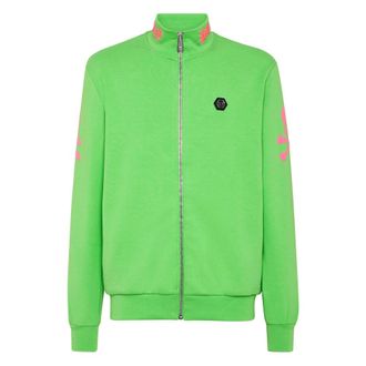 Philipp Plein Jogging Top Skull&Bones - - Sweatshirts & Hoodies - Herren - Gr&uuml;n - XS