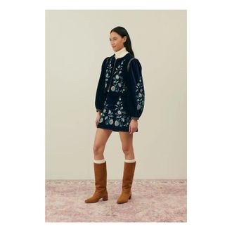 Louise Misha Jupe Mae Velours - Collection Femme Louise Misha