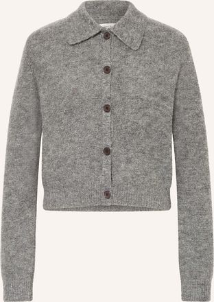 Part Two Strickjacke Ulricapw Mit Glitzergarn Und Pailletten grau