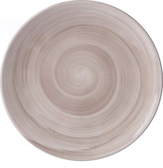 Flirt by R&B 745.023 Speiseteller, rund, Keramik, braun, wei&szlig;, 210 mm, 210 mm