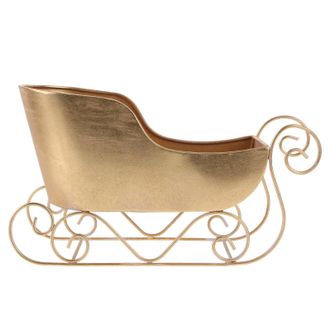 Valiclud Lurrose Eiserner Weihnachtsschlitten als Schreibtisch Dekoration Filigranes Langlebiges Schlittenornament f&uuml;r Festliche Weihnachtsdeko im Zuhause