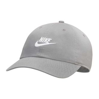 Nike Heritage 86 Futura Baseball-M&uuml;tze f&uuml;r Herren/Damen Unisex (Grau/Wei&szlig;)
