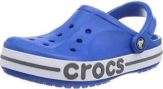 Crocs Bayaband Sabots pour Homme et Femme avec Bride au Talon pour Un Maintien s&ucirc;r, Bright Cobalt Slate Grey, 43/44 EU