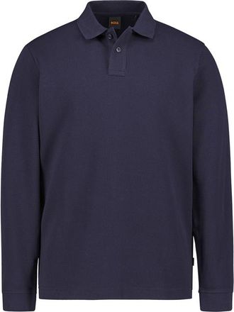Boss Orange by Hugo Boss BOSS Orange Herren Polo-Shirt blau Baumwolle