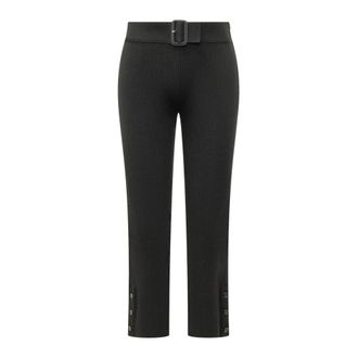 Courr&egrave;ges Femme, Pantalons, Noir, Taille: 40 FR Pantalon Capri en maille c&ocirc;tel&eacute;e