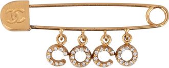 Chanel Halskette - Chanel Crystal Safety Pin Brooch - Gr. unisize - in Mehrfarbig - für Damen