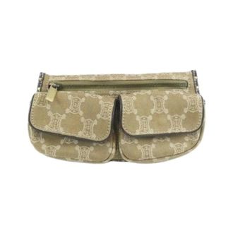 Celine Sac banane en toile et cuir Pre-owned - Femme - Pre-owned - Beige - Taille: ONE Size
