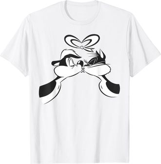 Looney Tunes Pepe Le Pew Valentinstagskuss T-Shirt